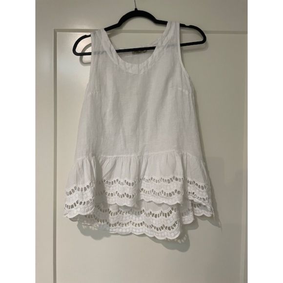 Valentina Naldi | Tops | Valentina Naldi 0 Linen Tank Made In Italy ...